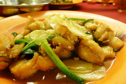 Cooking-range: Ginger and Spring Onion Fish