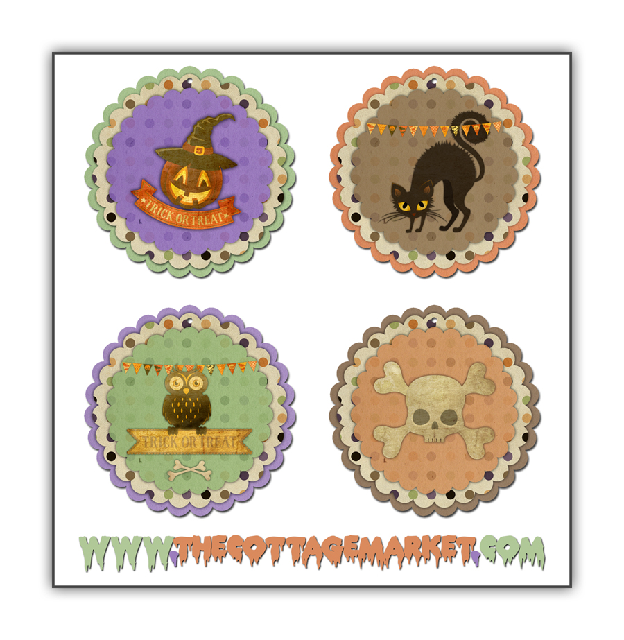 Free Halloween Printable Vintage Style Tags and some Sweet Treats - The ...