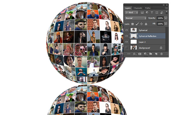 PhotoEffect: How To Create a Spherical Collage in Photoshop
