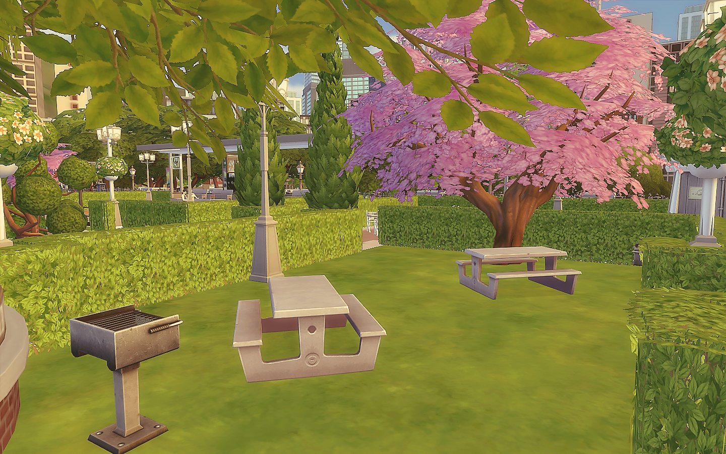 Downtown Park - The Sims 4 - Via Sims