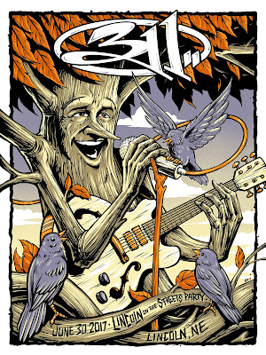 INSIDE THE ROCK POSTER FRAME BLOG: 311 Lincoln Print By Brandon Heart ...