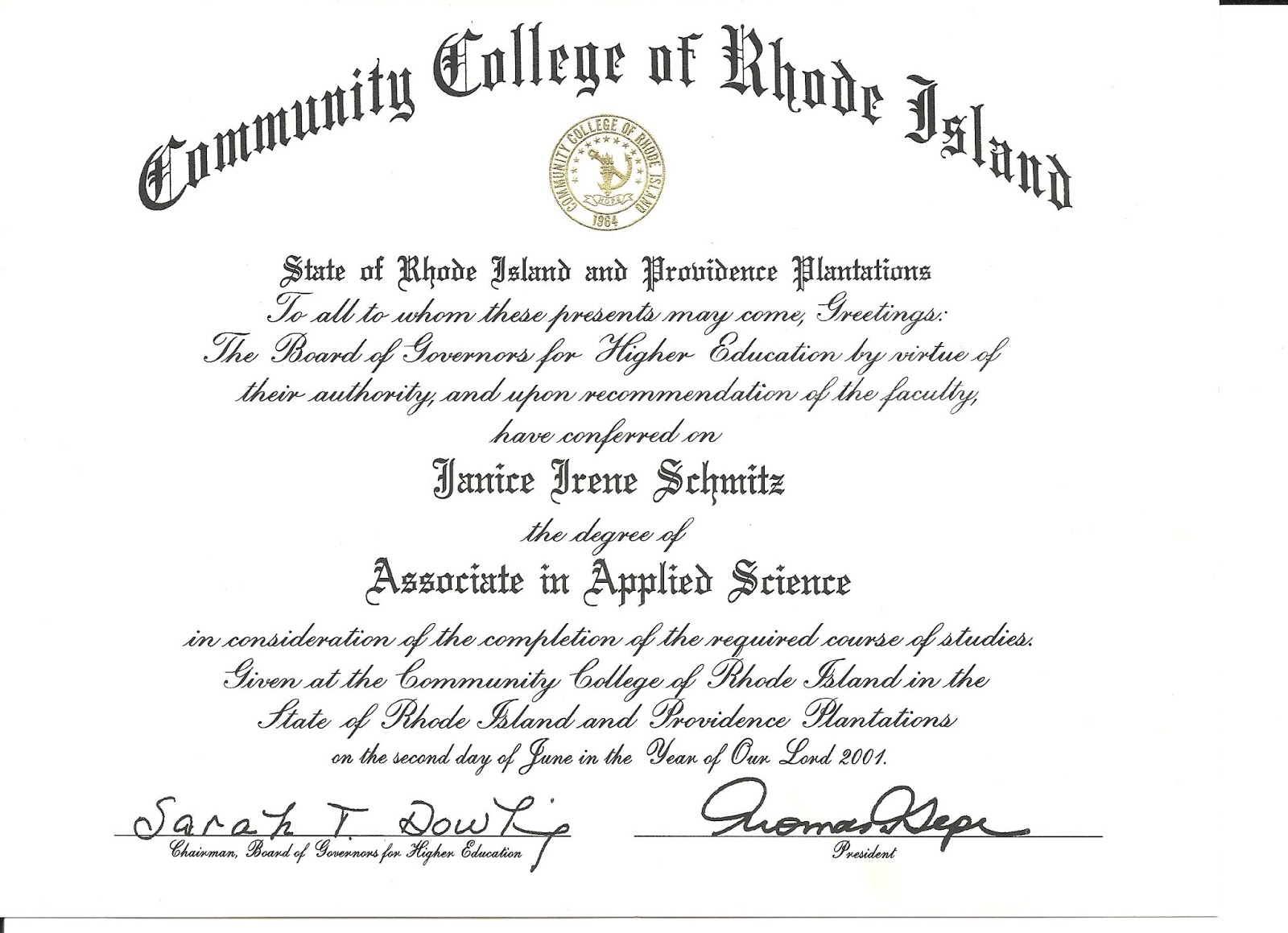 Janice Schmitz, RDH, BS, MSDH Professional Portfolio: Licenses ...