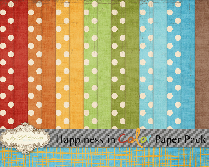 mylilcreationspapers: Happiness in Color