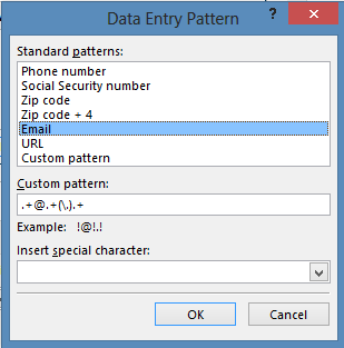 Regular Expression to Validate Email Address in InfoPath Forms 2013