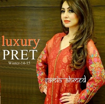 Samia Ahmed Luxury Winter Pret Collection 2014-2015 Chic Attires ...