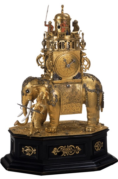 PA Archeology: Elephant Automaton Clock, 1600-1625 German (Augsburg)
