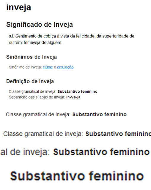 O Universo Masculino: Significado da palavra " INVEJA"