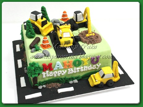 Kue Ulang Tahun Anak : Kendaraan Alat berat for Mahoyu 07092012