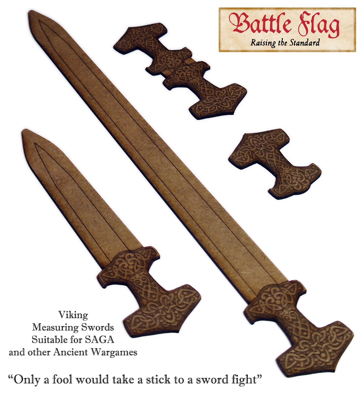 Laser Cut Rulers for SAGA Type Wargames and Skirmish Games: Viking ...
