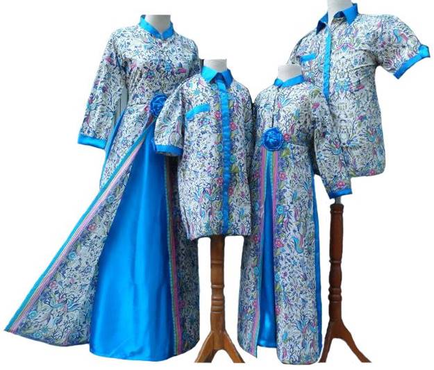 10 Model Baju Batik Muslim Sarimbit Keluarga Terbaru 2020