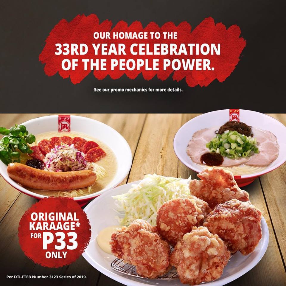 Manila Shopper: Ramen Nagi People Power Day Promo: Feb 2019