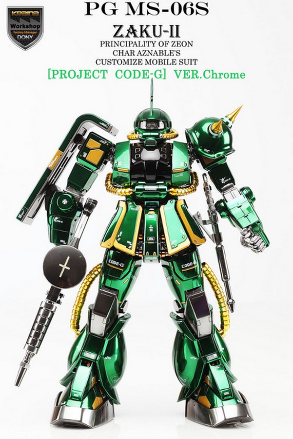 Custom Build: PG 1/60 MSN-06S Zaku II [Project Code-G] Ver. Chrome
