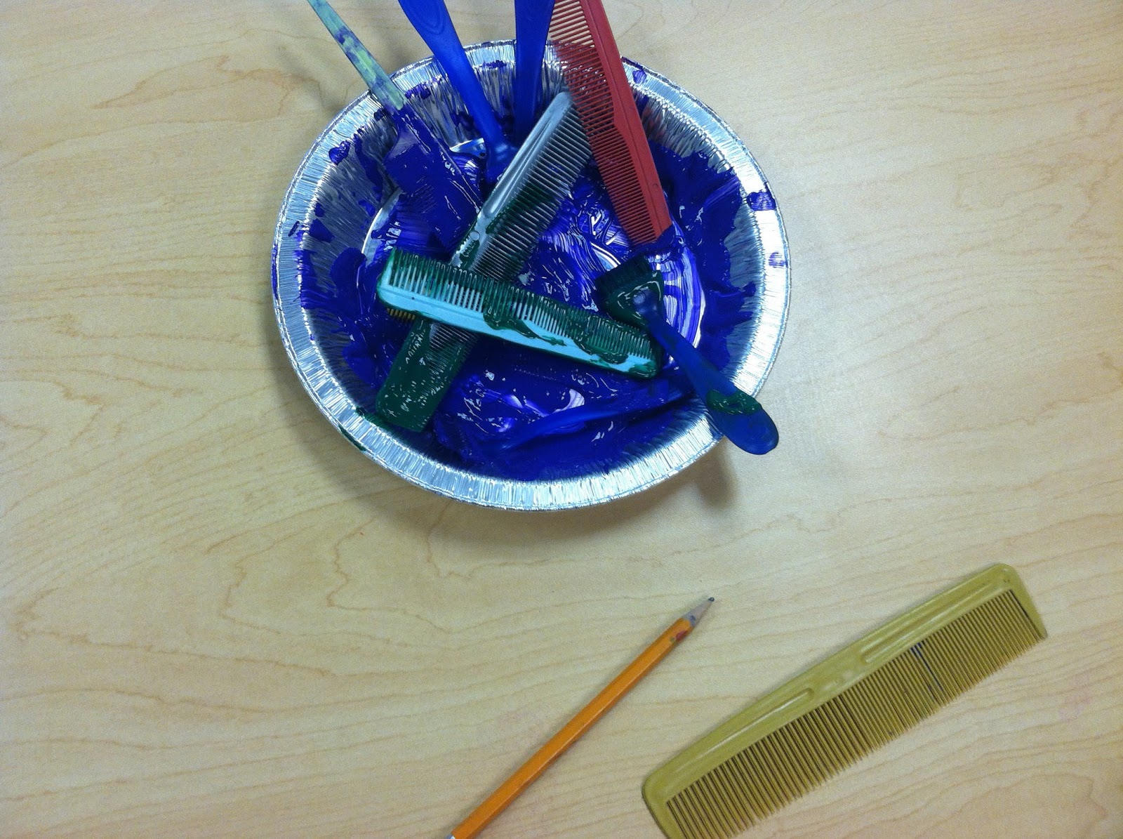 Brick by Brick: Painting with Combs and Small Brushes