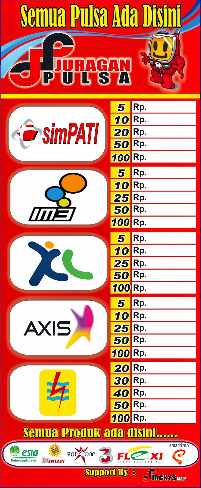 View Desain Spanduk Jualan Pulsa Pictures