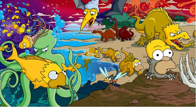 La evolución de los Dinosaurios: La evolución por Homer J. Simpson
