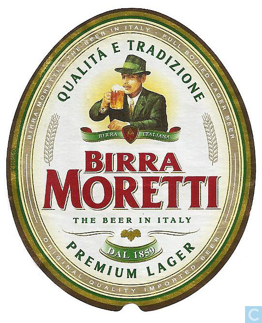 The Potable Curmudgeon: The mustachioed man on the Birra Moretti label ...