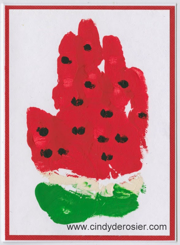 Cindy deRosier: My Creative Life: The Cursive Project: Watermelon