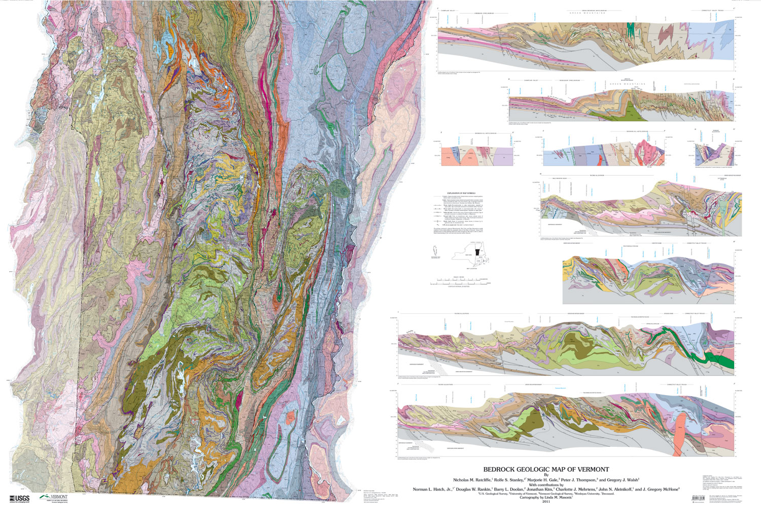 State Geologists: New Bedrock Geologic Map of Vermont