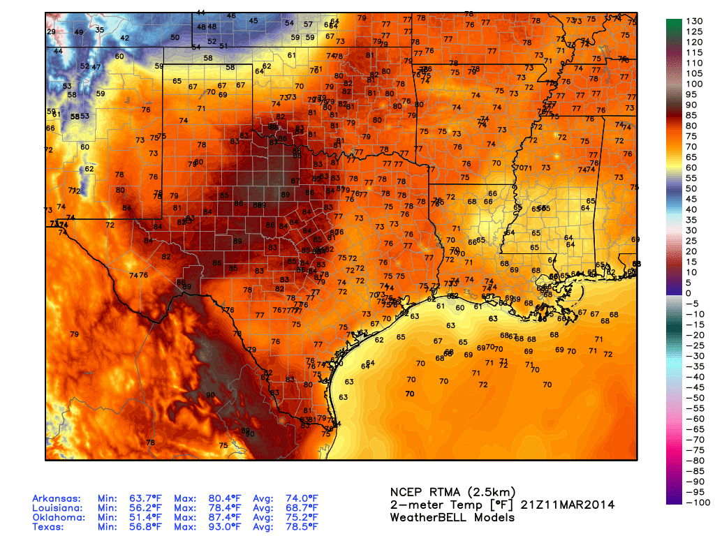 Northerly Winds Gusting Up To 50 MPH & Blowing Dust Tonight.