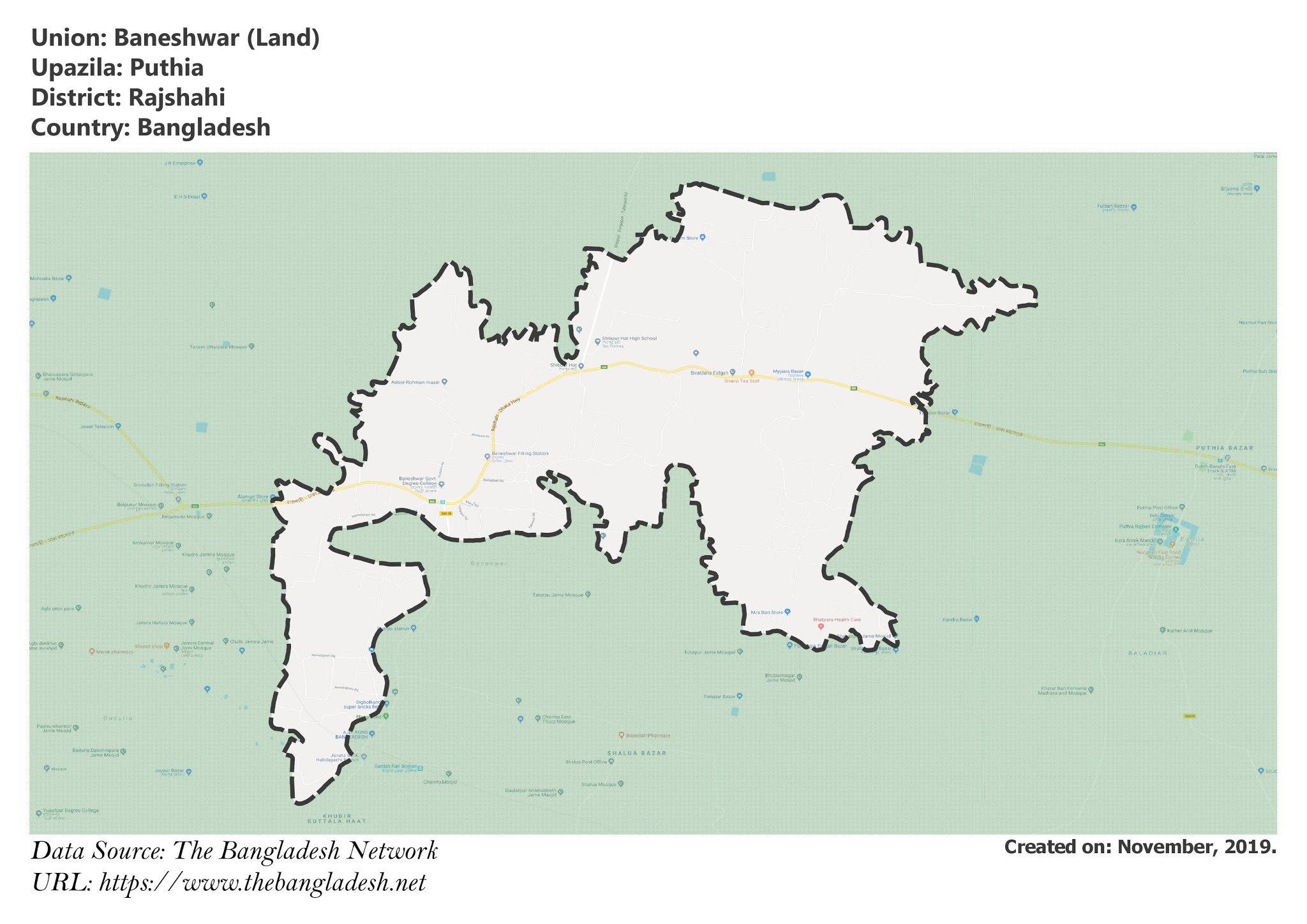 Baneshwar Union, Rajshahi