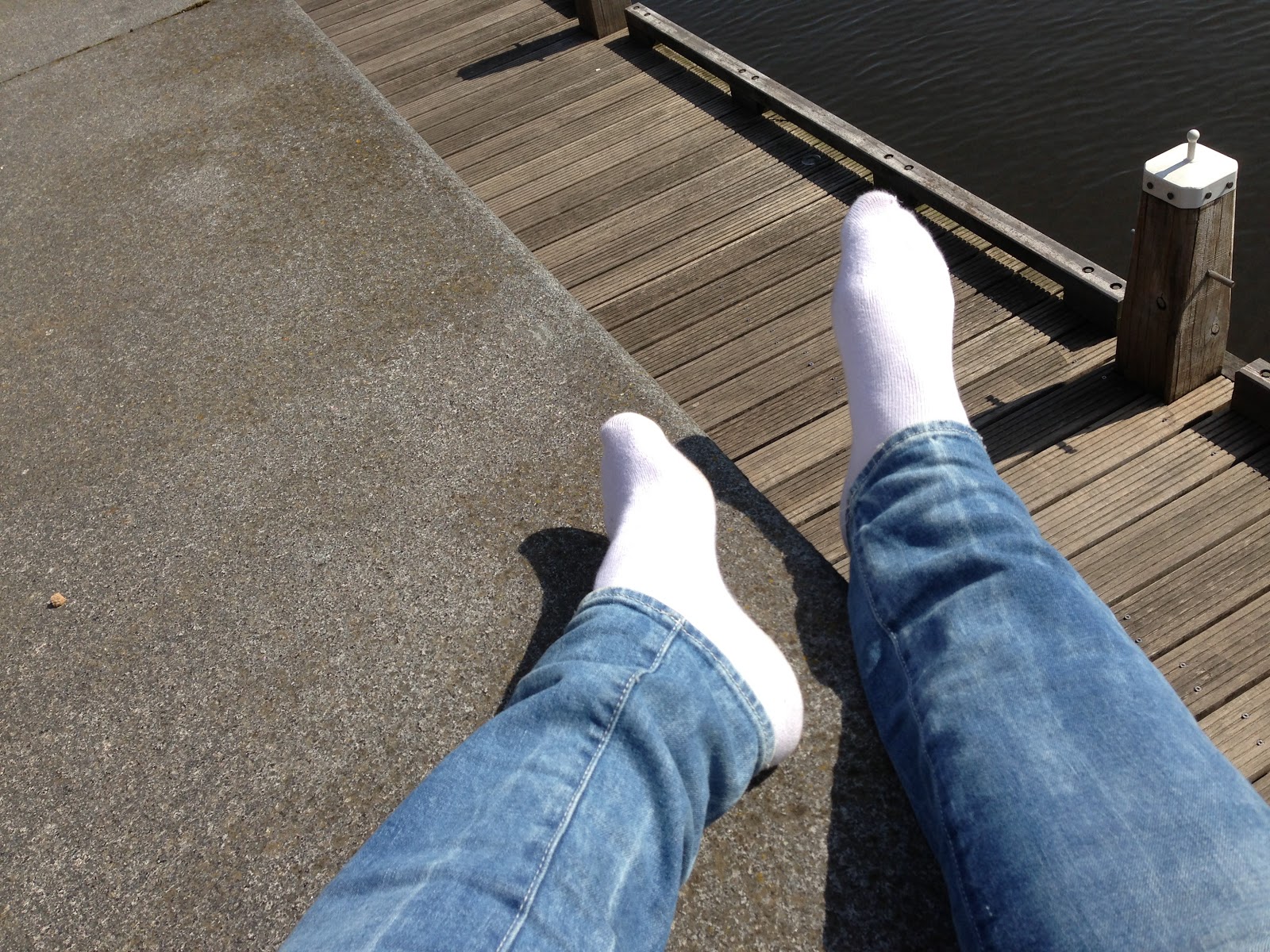 Whitesockscollectionproject2: White socks in the sun