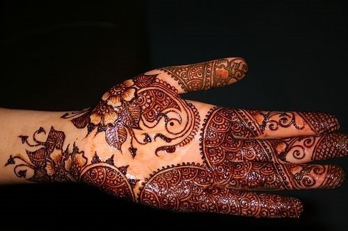 * Light Mehndi Designs for Engagement * ~ Dulha & Dulhan