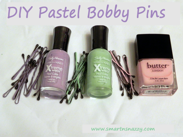Smart n Snazzy: DIY ~ Pastel Bobby Pins (+ a Creative Way to Present ...
