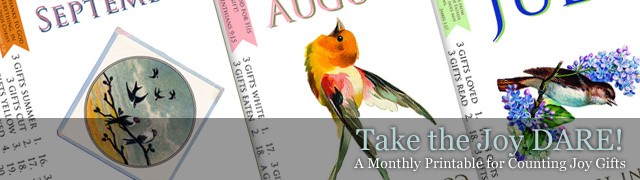 Faith Hope & Cherrytea: Joy Dare Gratitude Journalling: January 2013