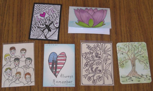 My creative rumblings: Hand Drawn ATC challenge