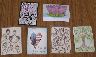 My creative rumblings: Hand Drawn ATC challenge