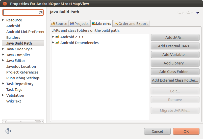 Android-er: Prepare Java Build Path to osmdroid and slf4j-android libs for OpenStreetMapView