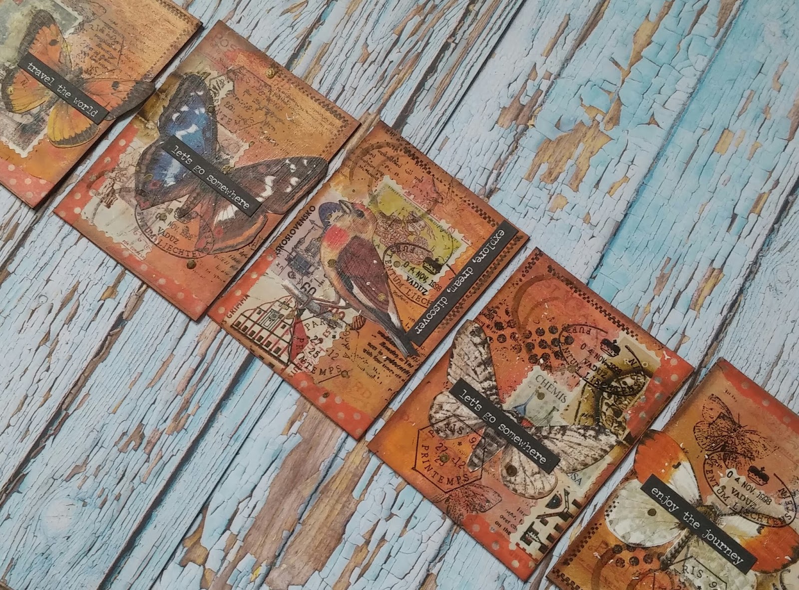 My journey through the mixed media world...: *Old-Time Travel Post*