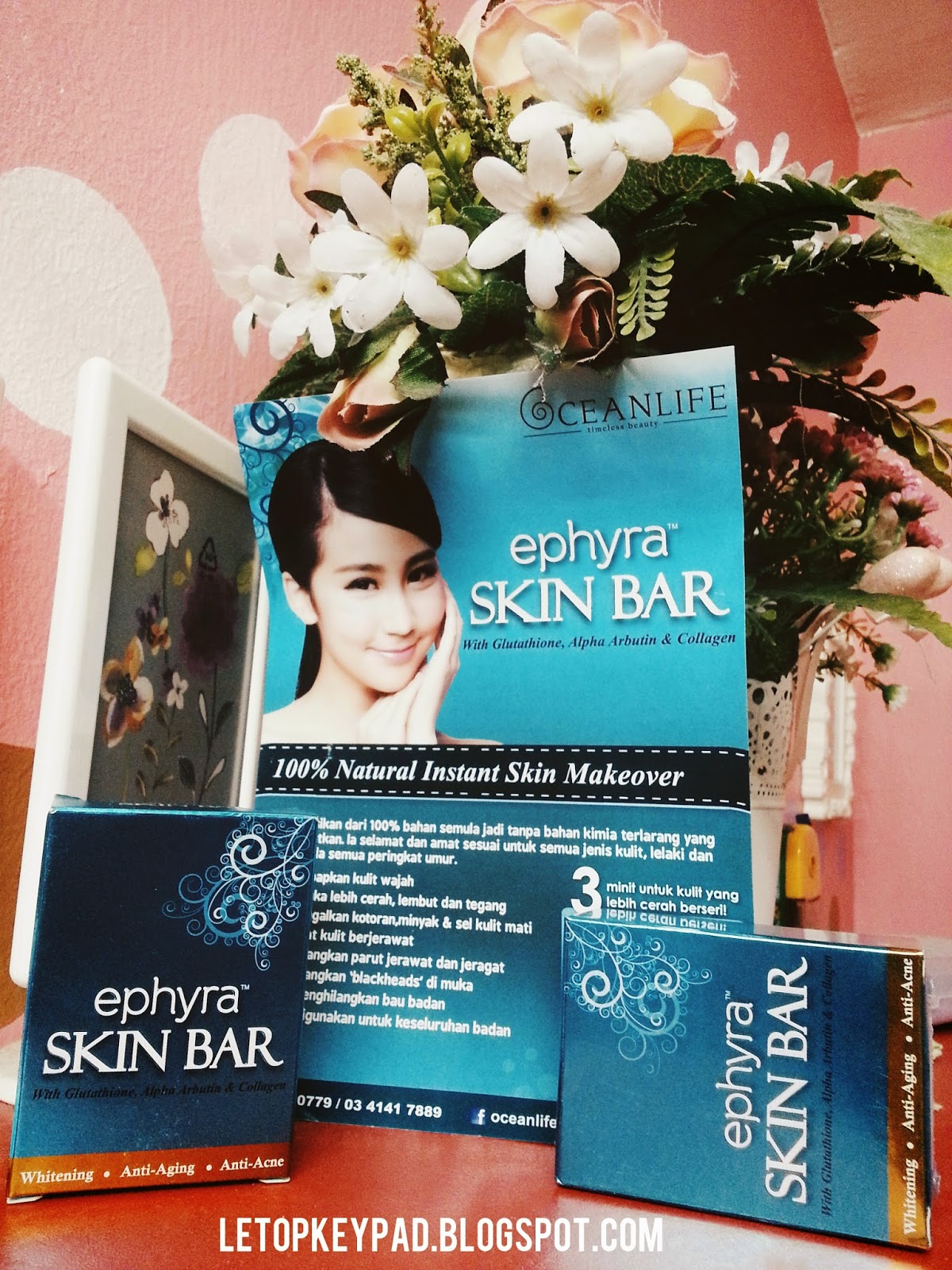 Sebelum & Selepas menggunakan Ephyra Skin Bar - Mek Onie