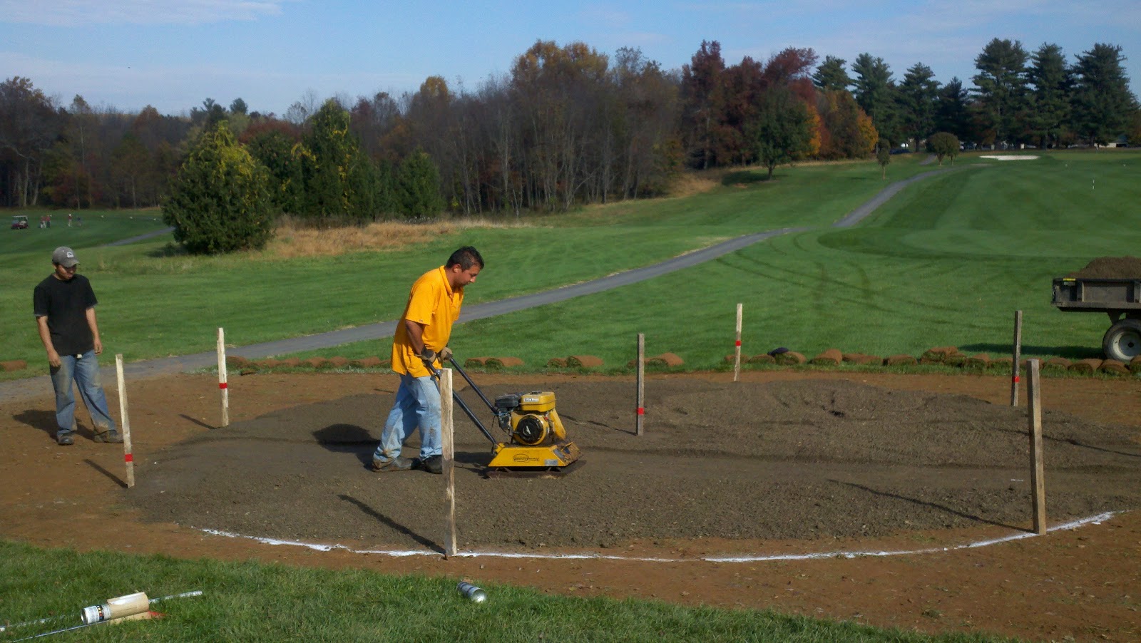 Montgomery County Golf: Forward tee construction at Northwest
