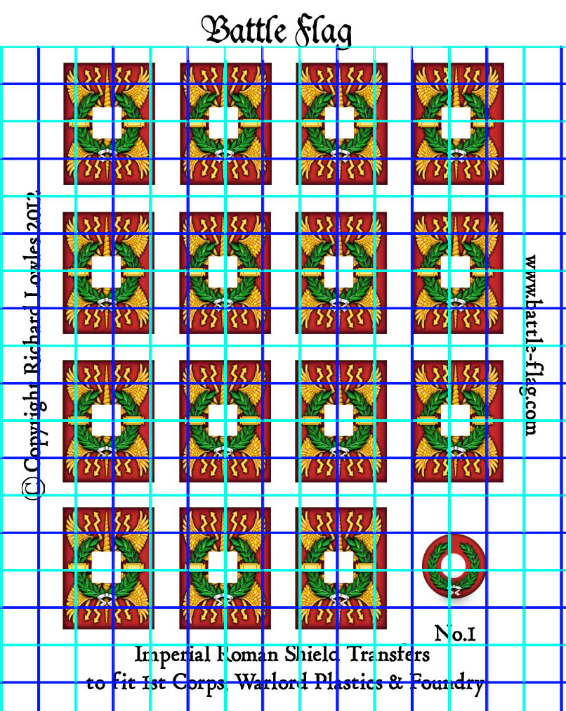 28mm Imperial Roman Shield Transfers for Warlord, Foundry and First ...