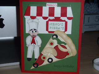 Stampin' With Sue: Pizza Card (guest stamper Nancy Baker)