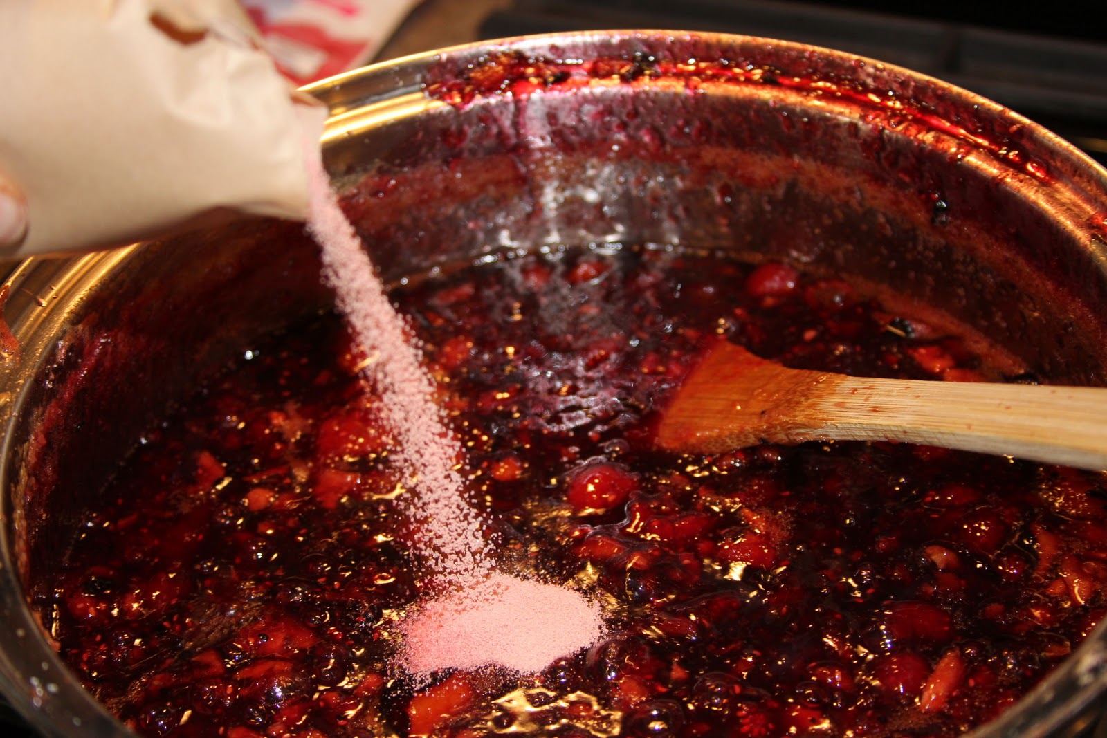 Freezer Plum Raspberry Jam - Cooking With Ruthie