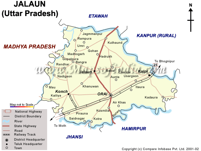 Map of Uttar Pradesh