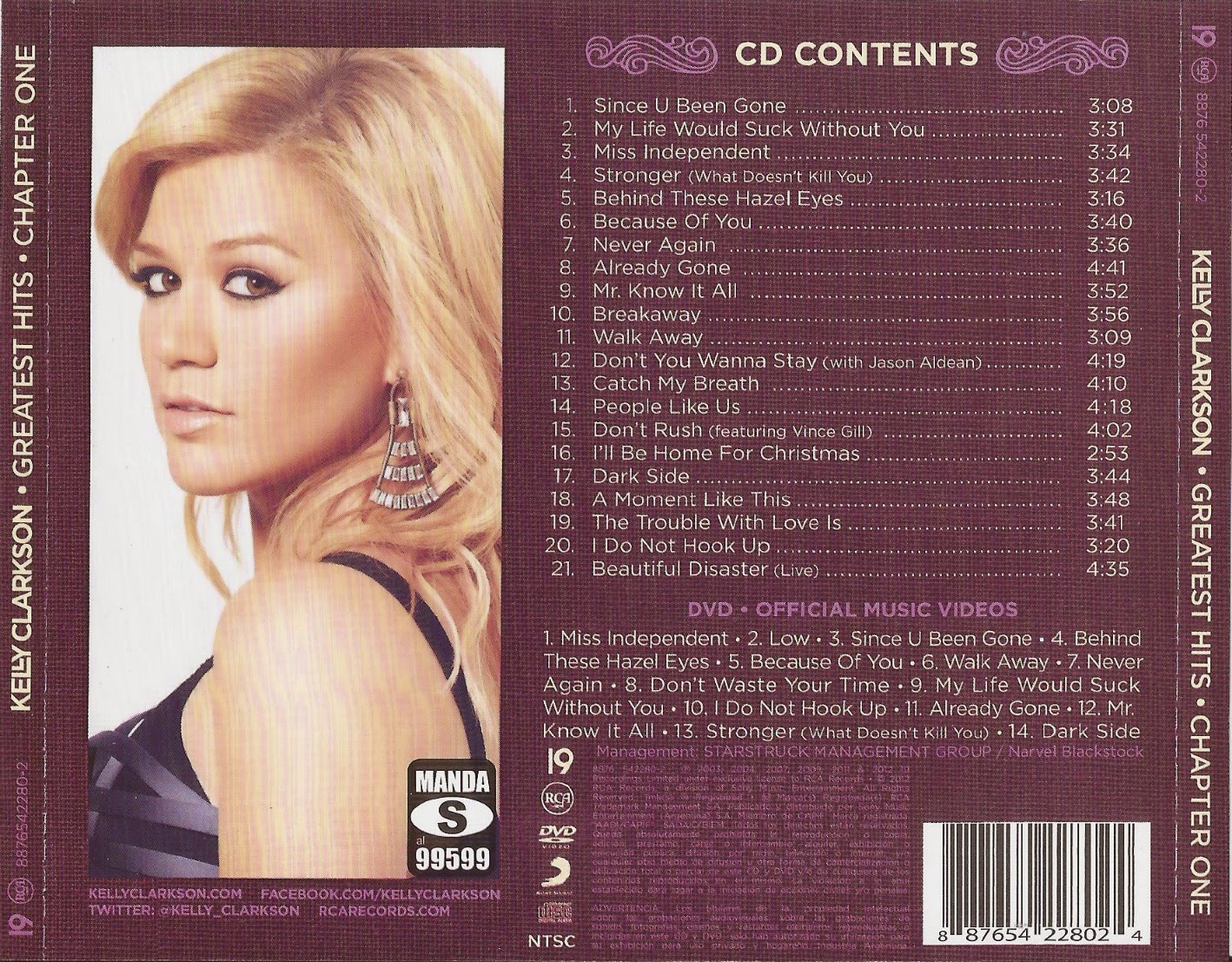 Encarte: Kelly Clarkson - Greatest Hits - Chapter One (Deluxe Edition ...