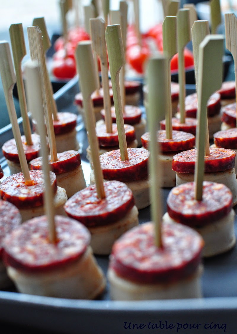 Une table pour cinq: Mini brochettes apéritives