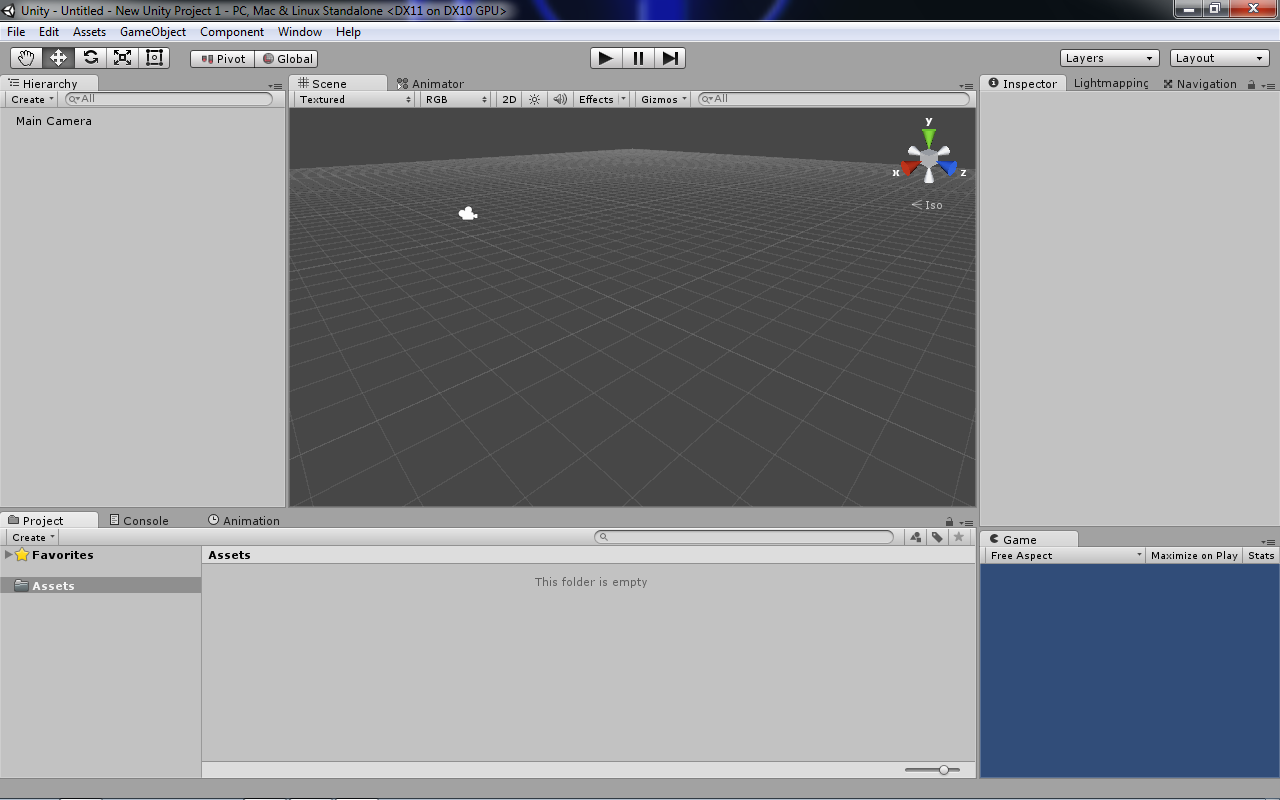 Unity Tutorial Area Kerja Pada Unity3d