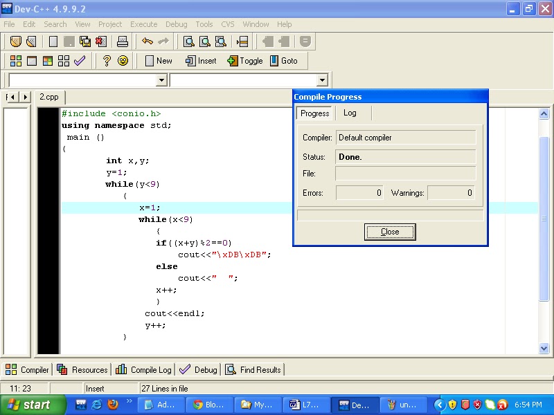 Good Programming Practice in Dev C++: Lecture: 105