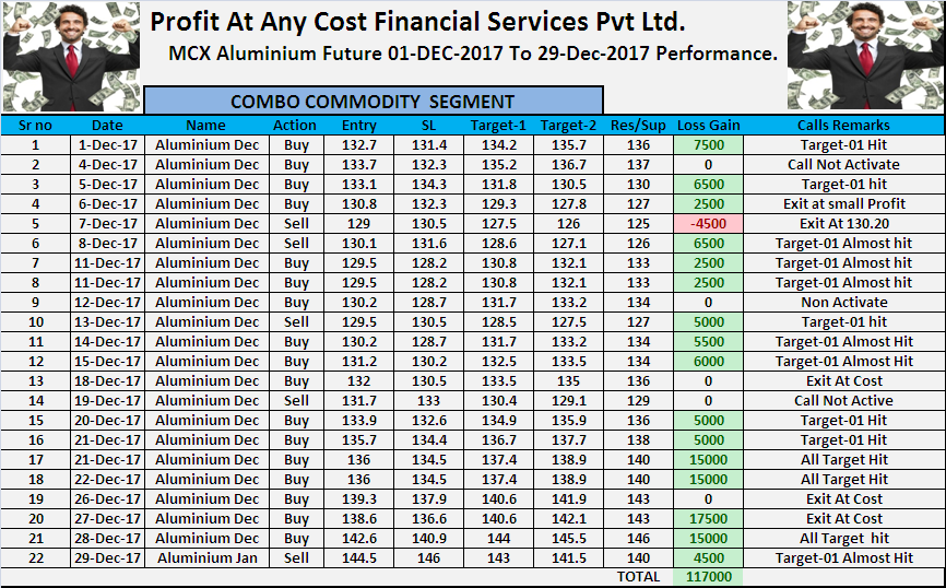 Profit At Any Cost Financial Services Pvt Ltd.: 2017