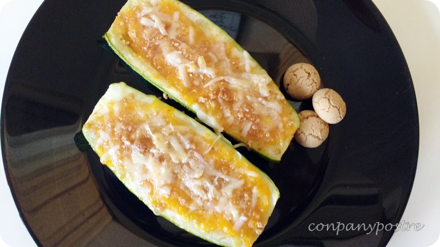 Con pan y postre: Calabacines rellenos de calabaza y amaretti ...