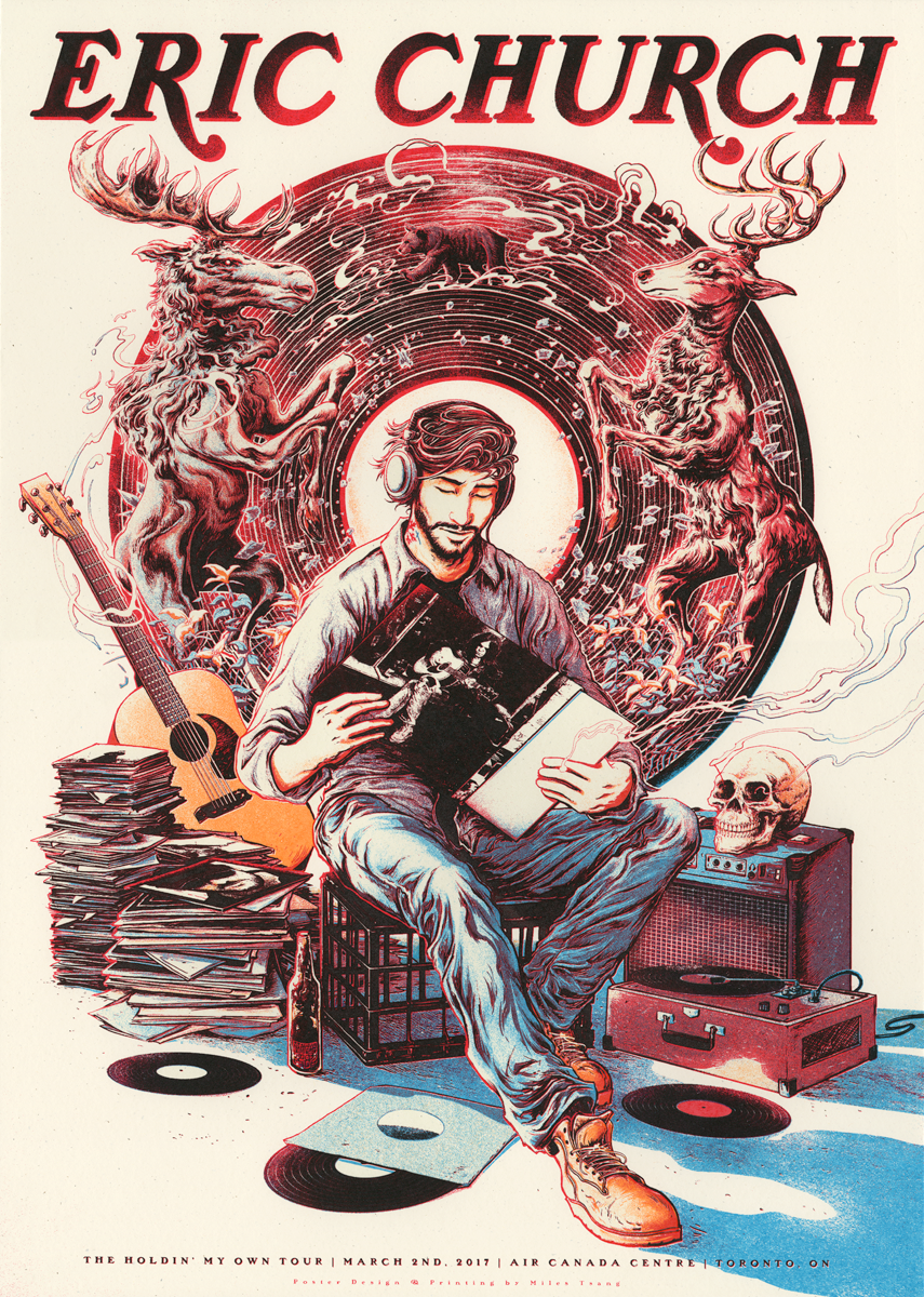 INSIDE THE ROCK POSTER FRAME BLOG: Miles Tsang Eric Church Toronto ...
