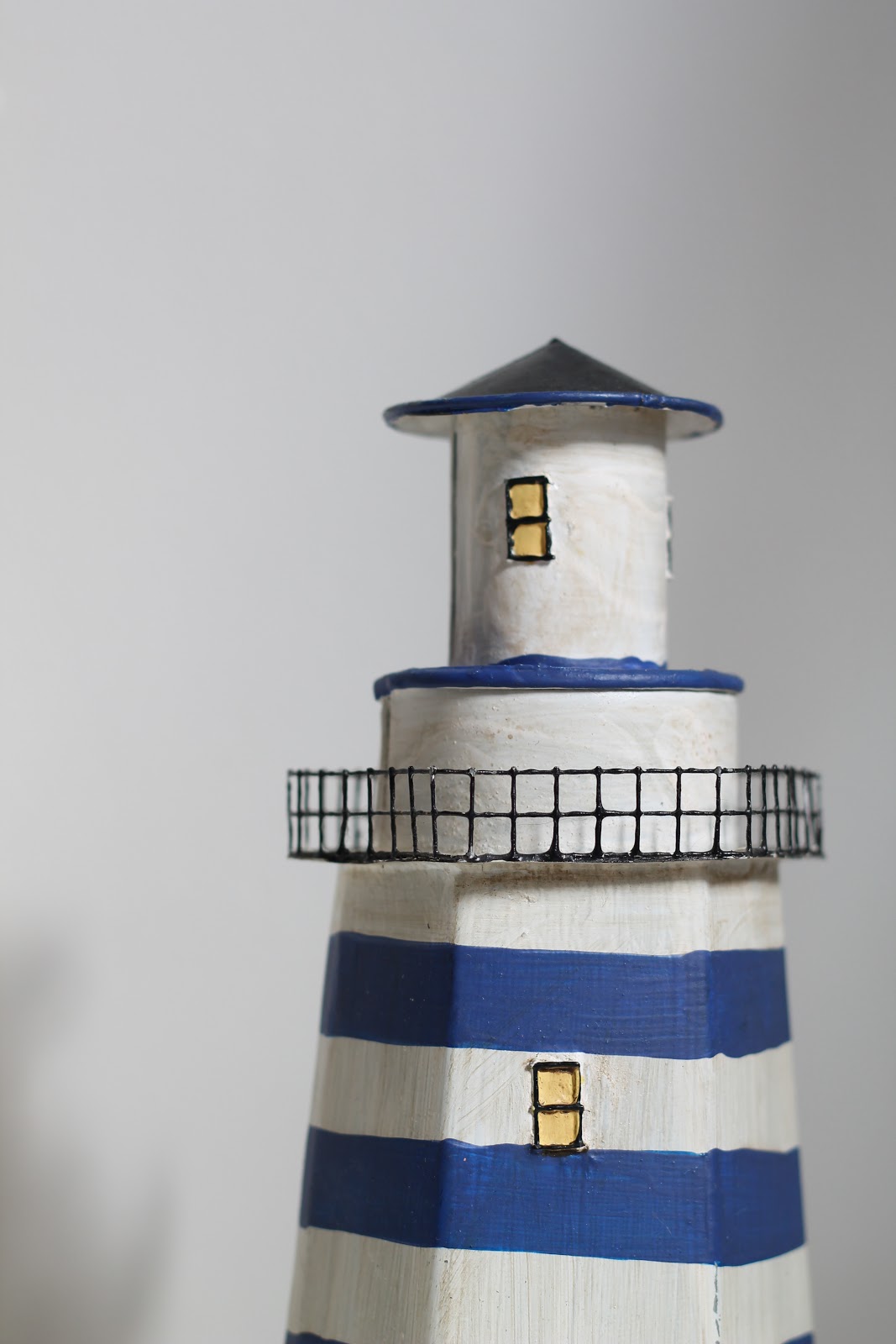 Walrus: Vintage Metal Hand-Painted Lighthouse