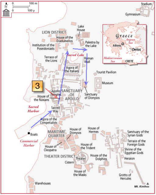 Ladee's Travels: Delos, Greece - Sacred Precinct of Apollo and Stoa of ...