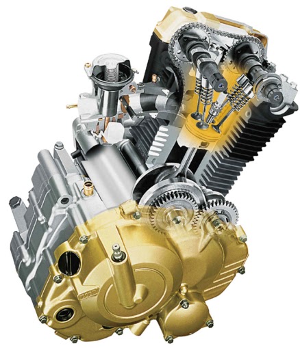 cara kerja mesin motor 4 tak atau 4 langkah - belajar service sepeda motor