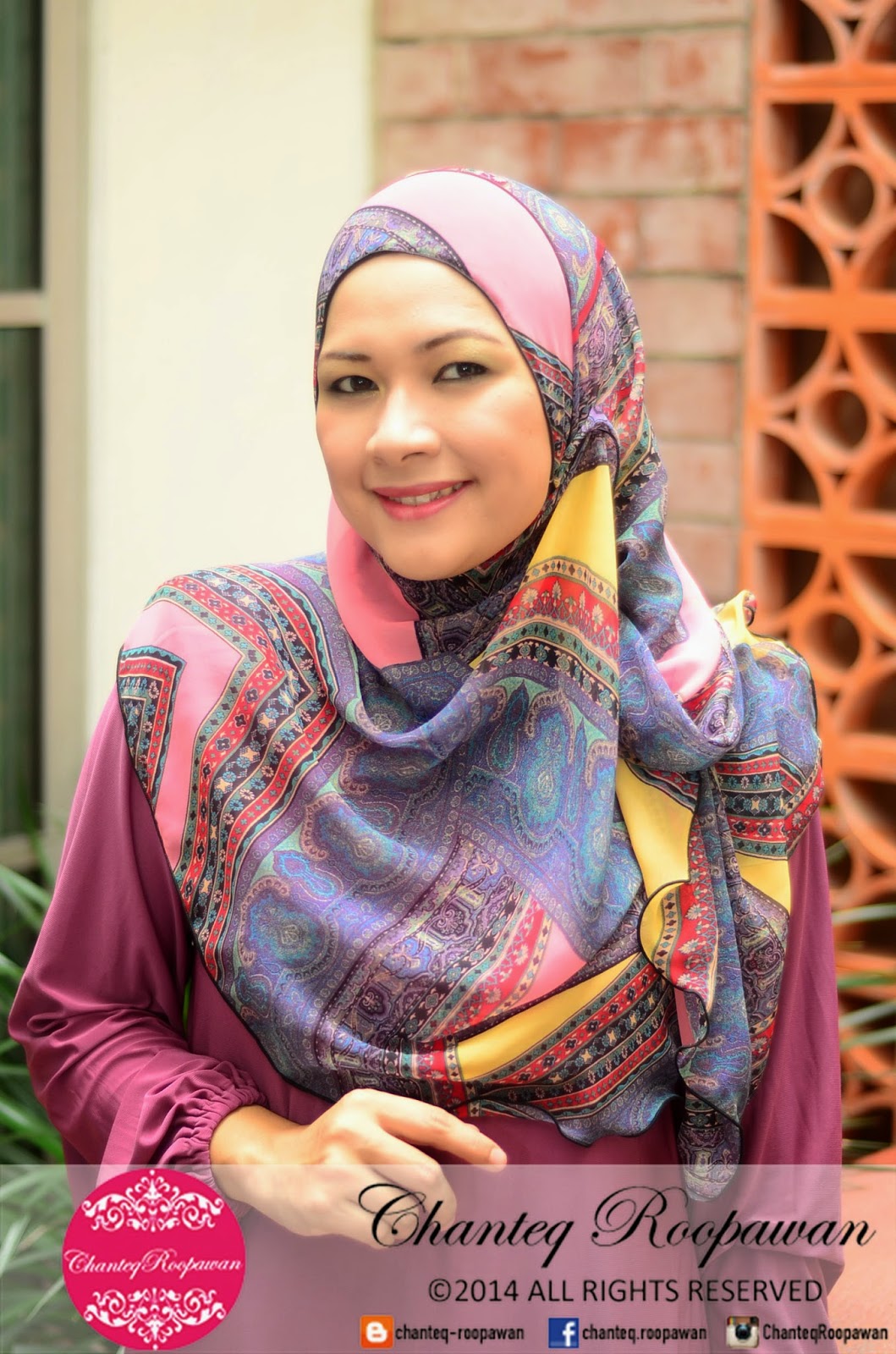 Chanteq Roopawan: CORAK BARU ~ Selendang Panjang Chiffon Bercorak (Long ...