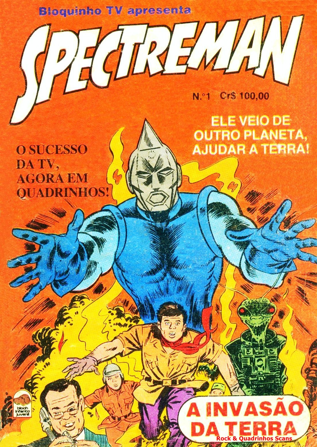 ROCK & QUADRINHOS SCANS: SPECTREMAN 1(BLOCH)-1982